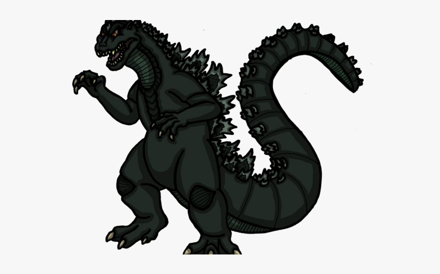 Godzilla Cartoon White Background , Free Transparent Clipart - ClipartKey