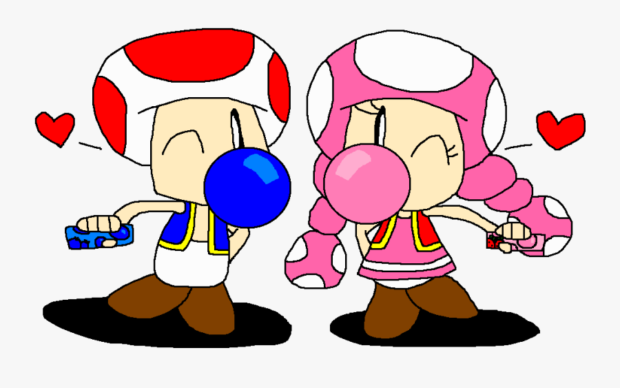 Toad And Toadette Bubble - Toadette And Toad Bubblegum , Free ...