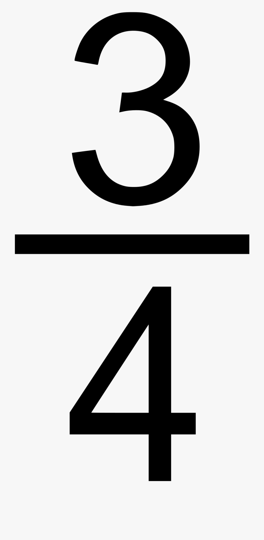 File Fraction Svg Wikimedia Commons Open - Three Quarters Fraction ...