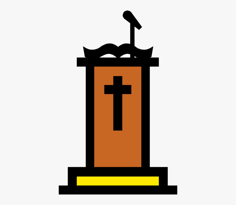 Transparent Cathedral Clipart - Preaching At The Pulpit Clip Art , Free ...