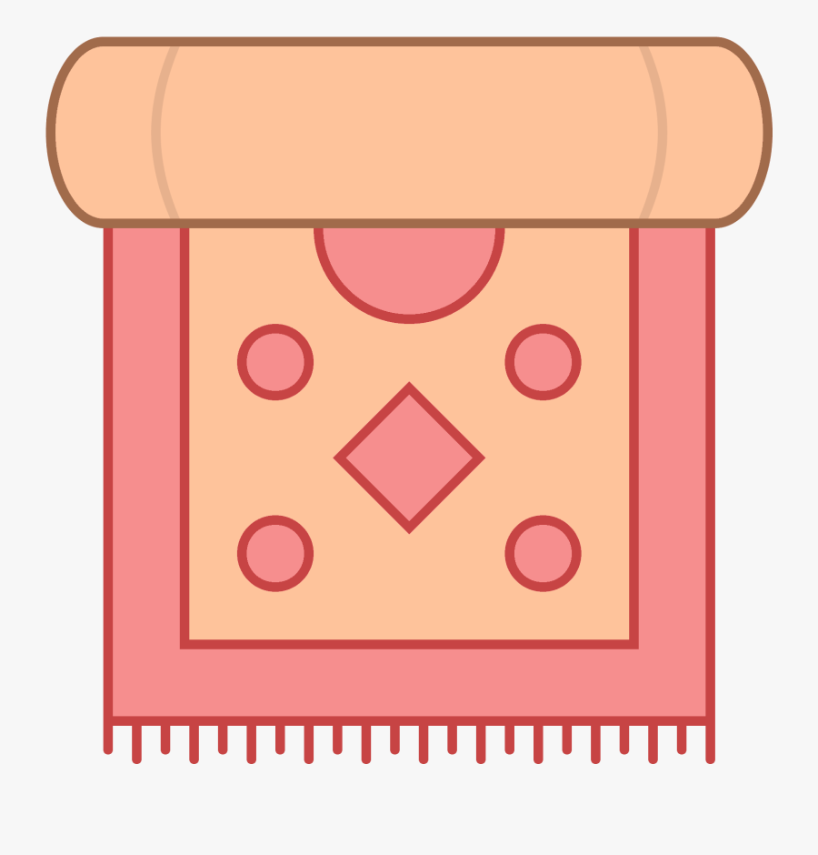 The Icon Displays A Rolled Up Carpet - Carpet , Free Transparent ...