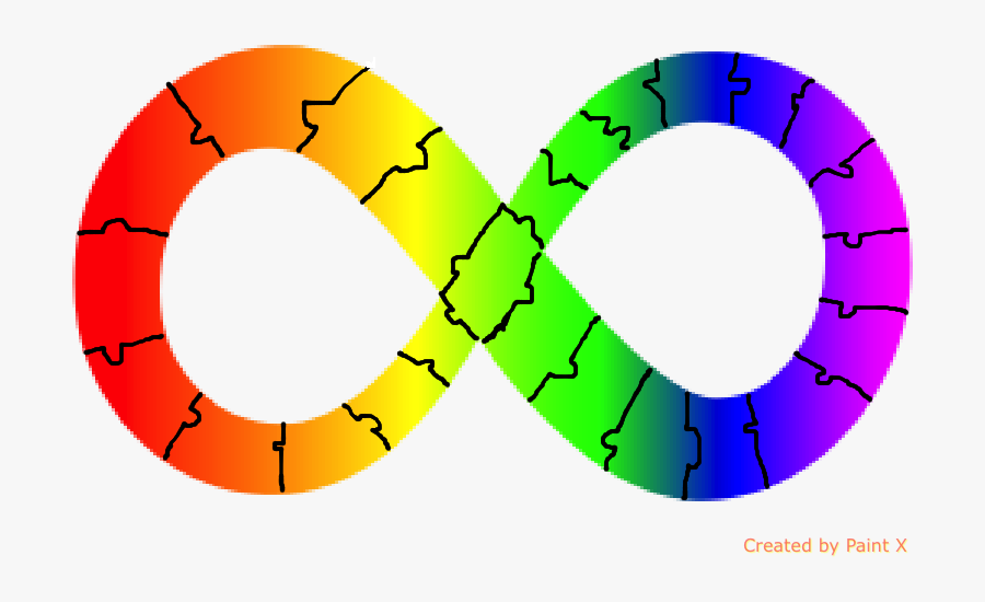 Autism Awareness/acceptance Infinity Ribbon By Hdlmatchette - Circle ...