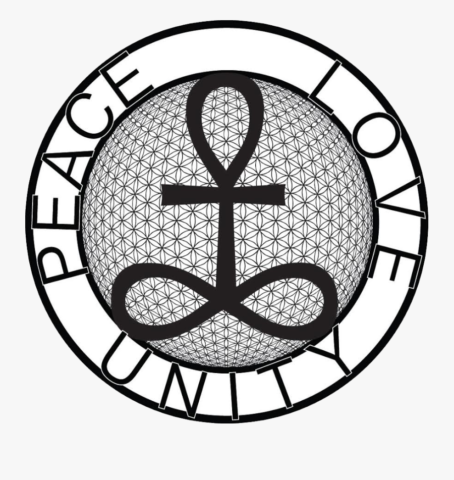 Transparent Unity Clipart Black And White - Peace Love And Unity Sign ...