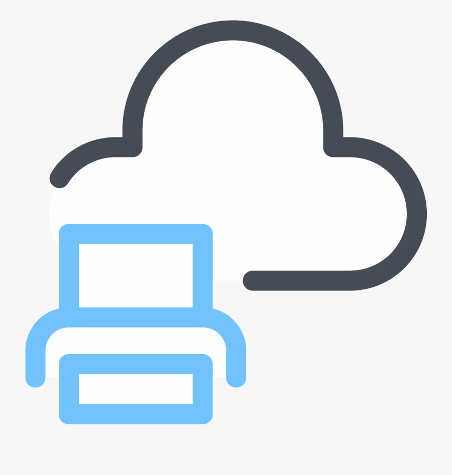 Print From Cloud Icon , Free Transparent Clipart - ClipartKey