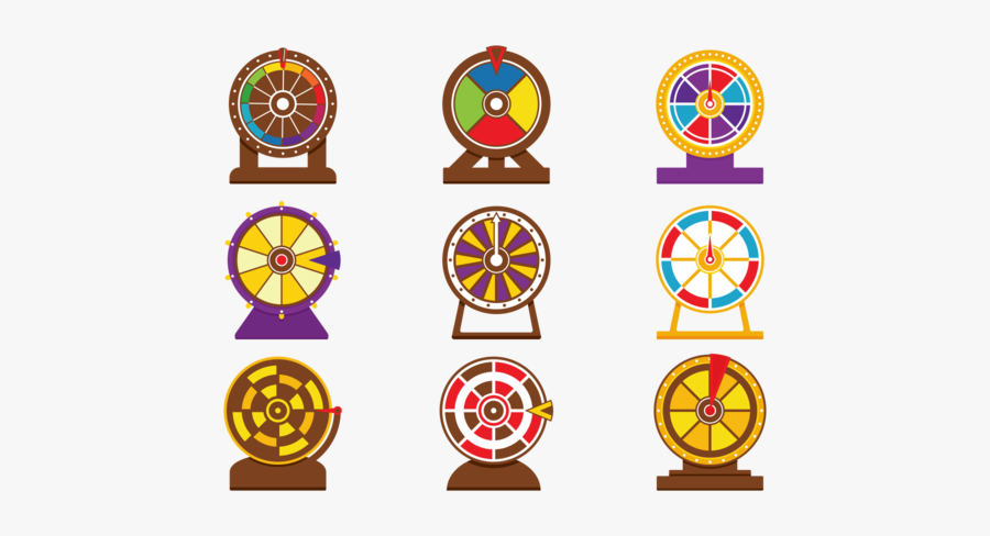 Vector Spinning Wheel Game - Spin Wheel Vector Png , Free Transparent ...