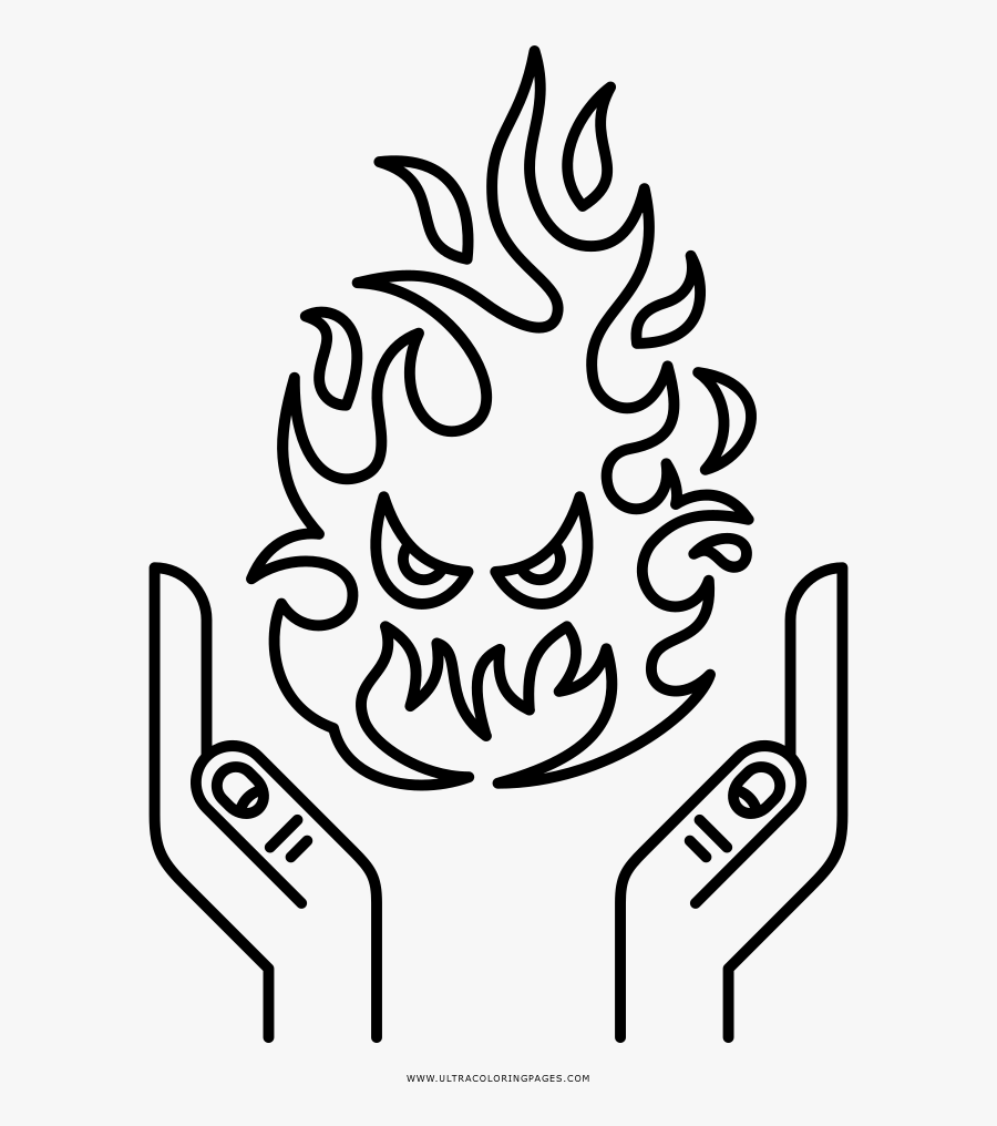 Fireball Coloring Page , Free Transparent Clipart - ClipartKey