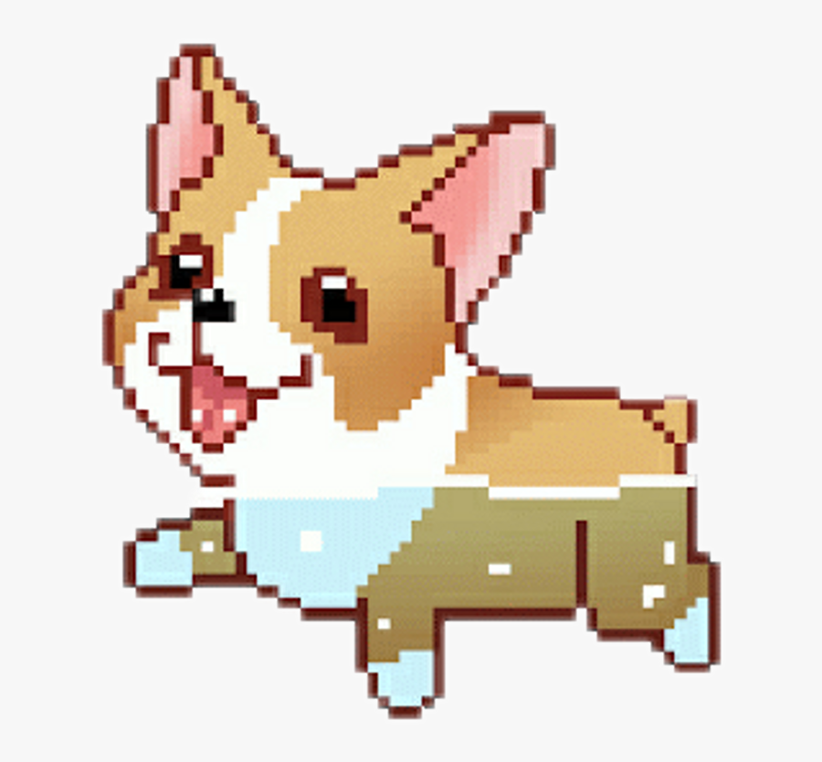 Corgi Clipart Sticker - Cute 8 Bit Gif , Free Transparent Clipart ...