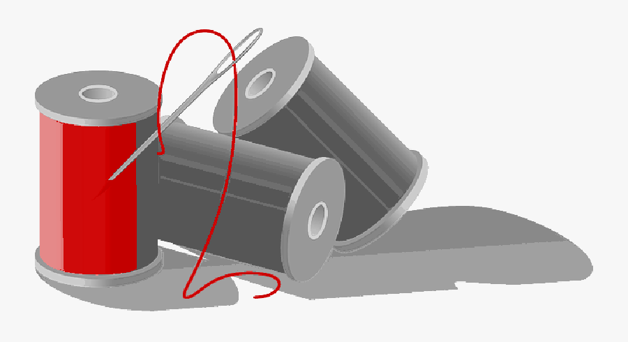 Needle And Thread Clip Art , Png Download - Clipart Sewing Spool Of ...