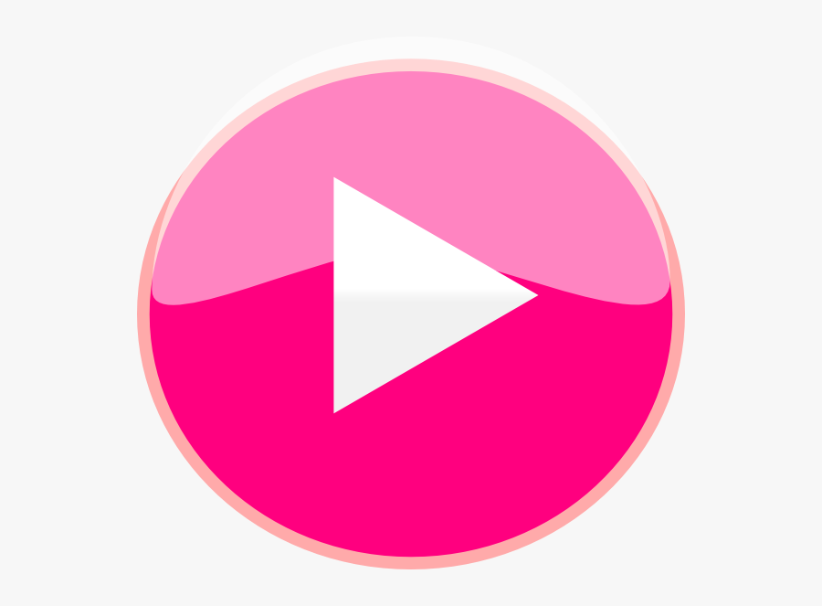 Pink Play Icon Clip Art At Clkercom Vector - Button Play Pink Png ...