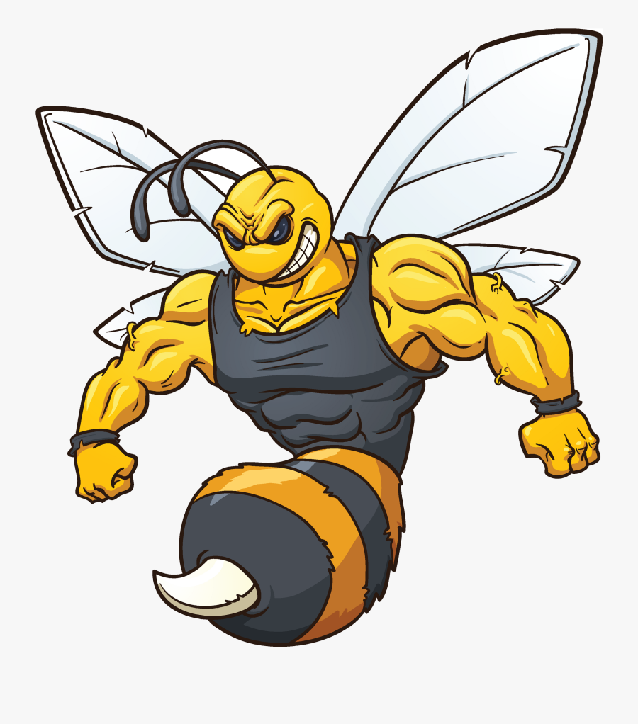 Transparent Cartoon Bee Png - Strong Bee Cartoon , Free Transparent ...