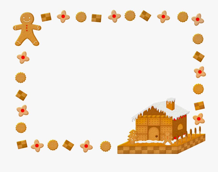 Christmas Gingerbread Frame, Gingerbread Man - 聖誕 邊框 , Free Transparent ...