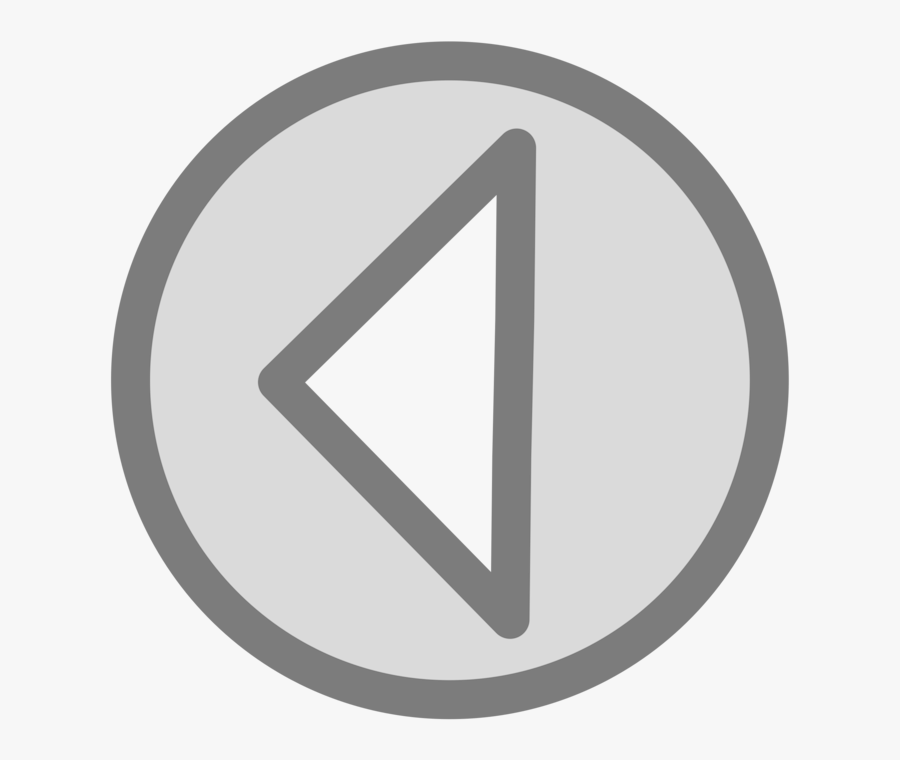 Triangle,logo,text - Left Arrow Button Png , Free Transparent Clipart ...