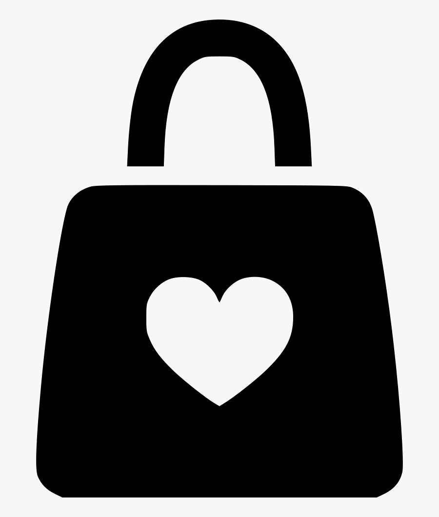 Shopping Bag Heart - Shopping Bag Icon Heart , Free Transparent Clipart ...