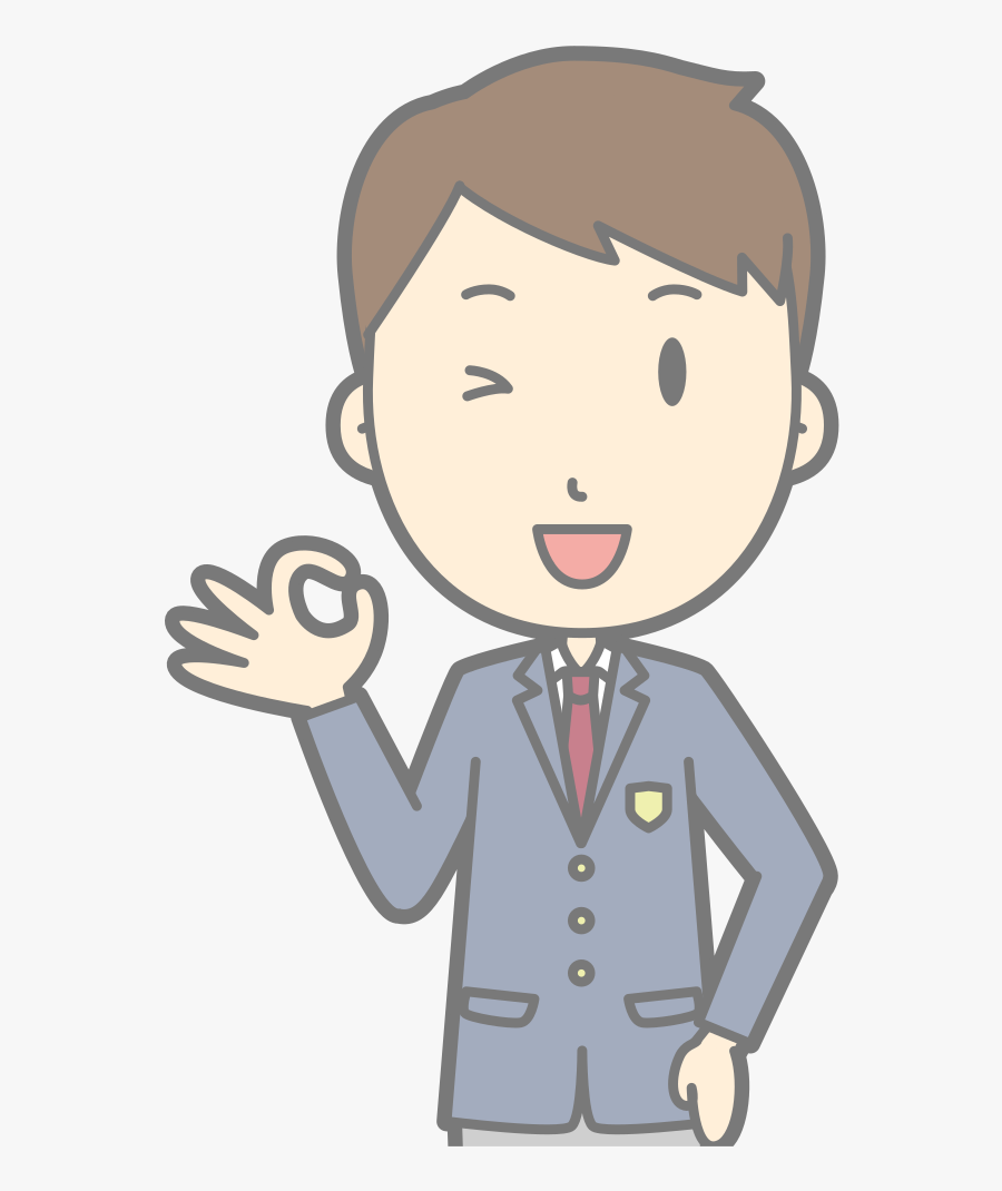 Ok Gesture - Man Ok Cartoon Png , Free Transparent Clipart - ClipartKey