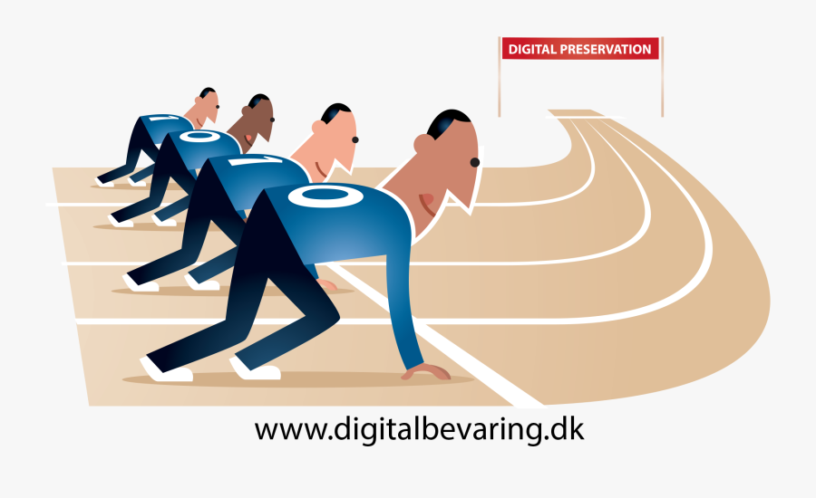 Cross The Finish Line Clipart - Runners At Starting Line Cartoon , Free ...