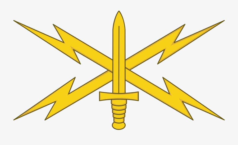 Clip Art Army Branch Insignia - Crossed Lightning Bolts , Free ...