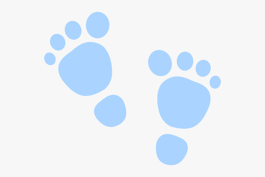 Blue Foot Prints Svg Clip Arts - Its A Girl Sticker Template , Free ...