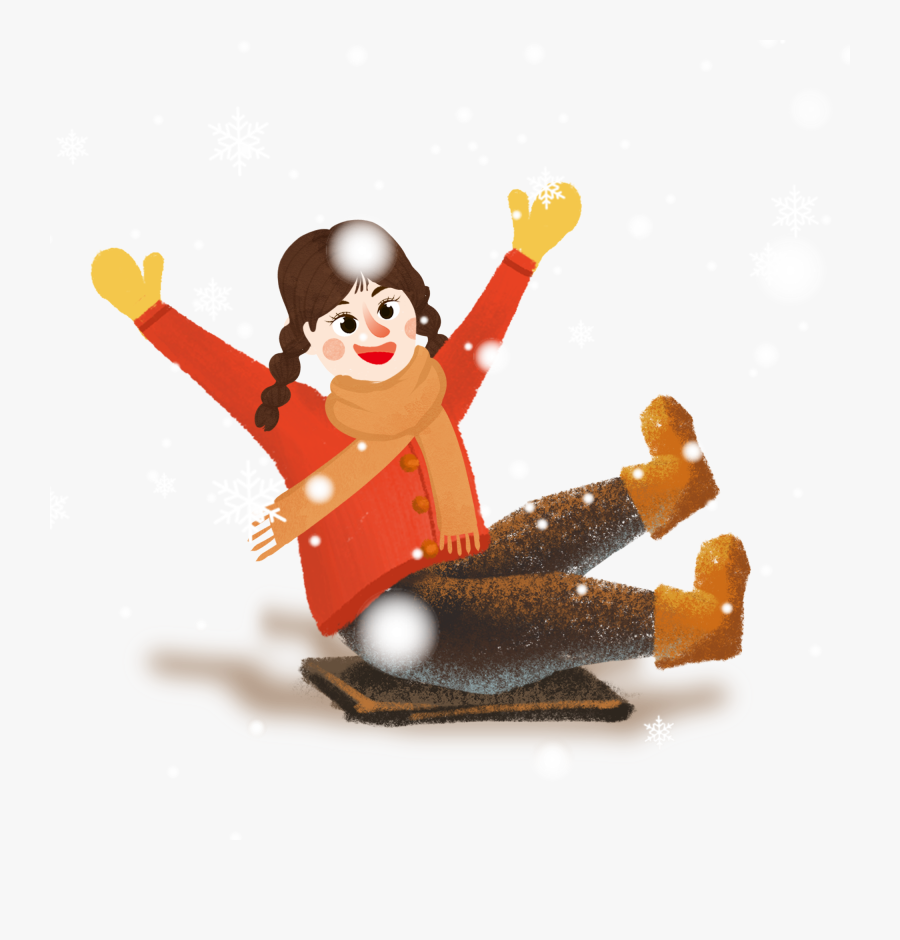 Transparent Snow Sledding Clipart - Sledding , Free Transparent Clipart ...