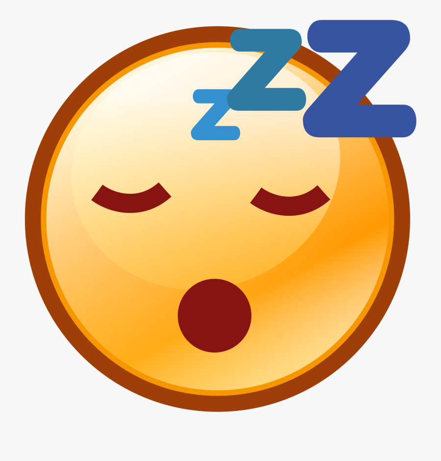 Sleepy Clipart Smiley Emoticon - Sleeping Emoji Transparent Background ...