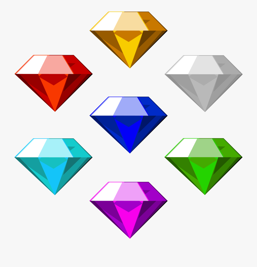 Image Chaos Emeralds Png - Super Sonic Chaos Emeralds , Free ...