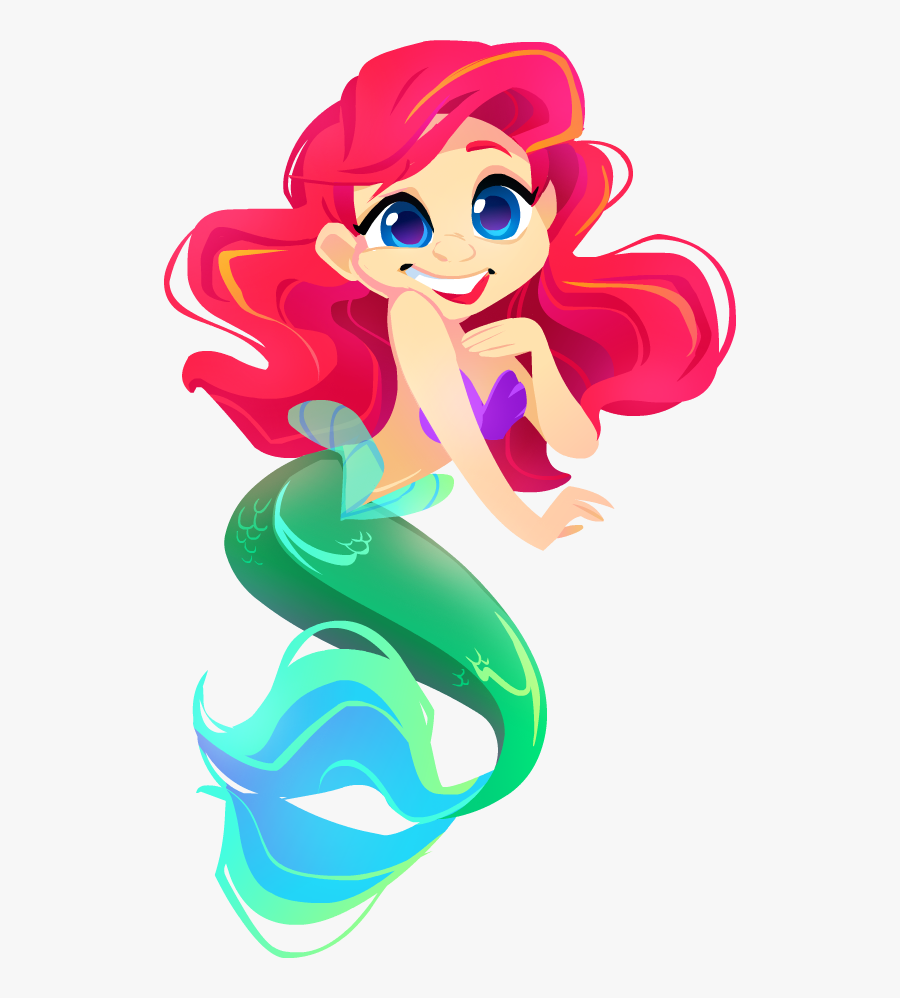 Collection Of Free Mermaid Vector Border - Ariel Mermaid Fan Art Png ...