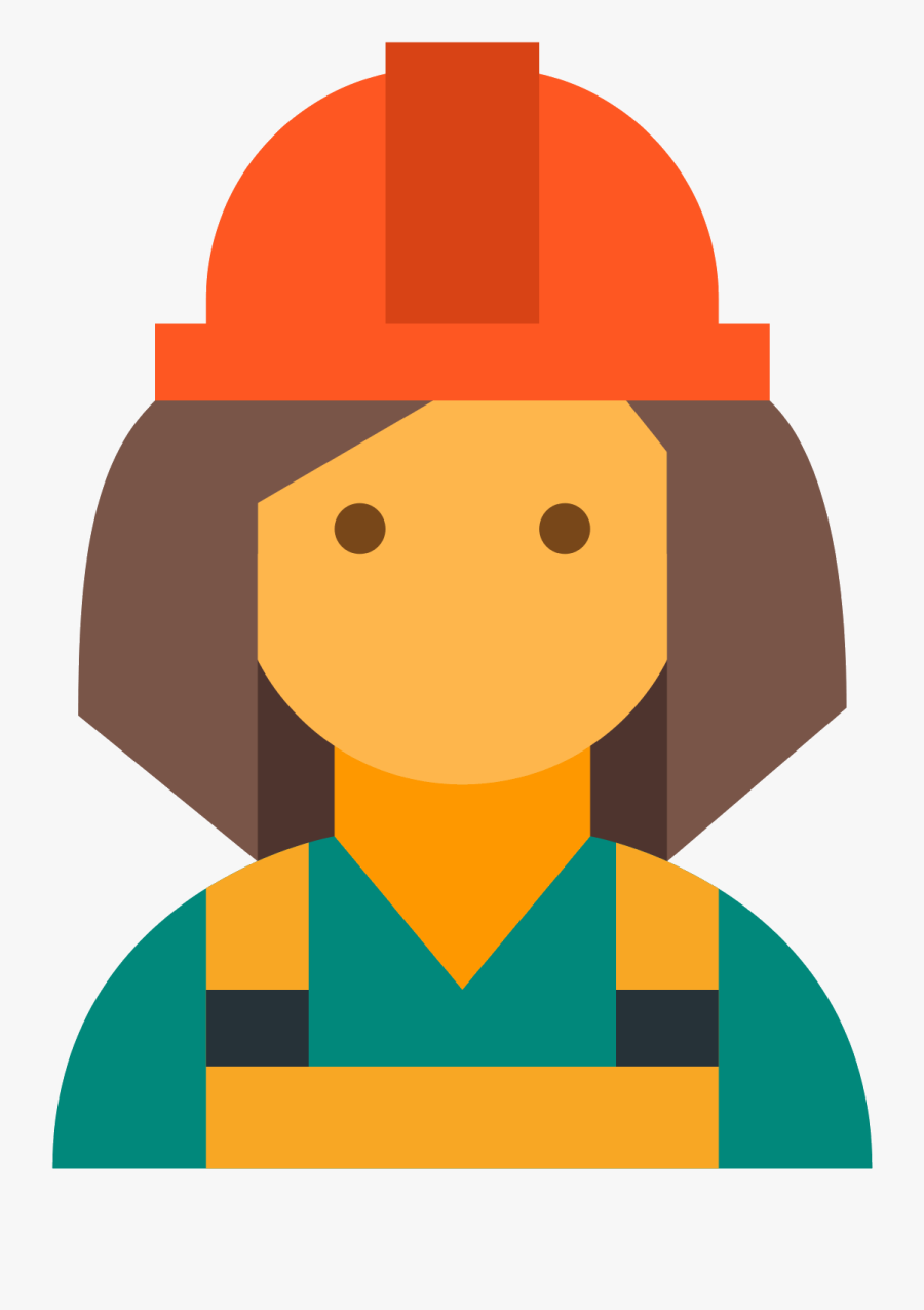 Female Worker Icon Clipart , Png Download - Construction Worker Icon ...