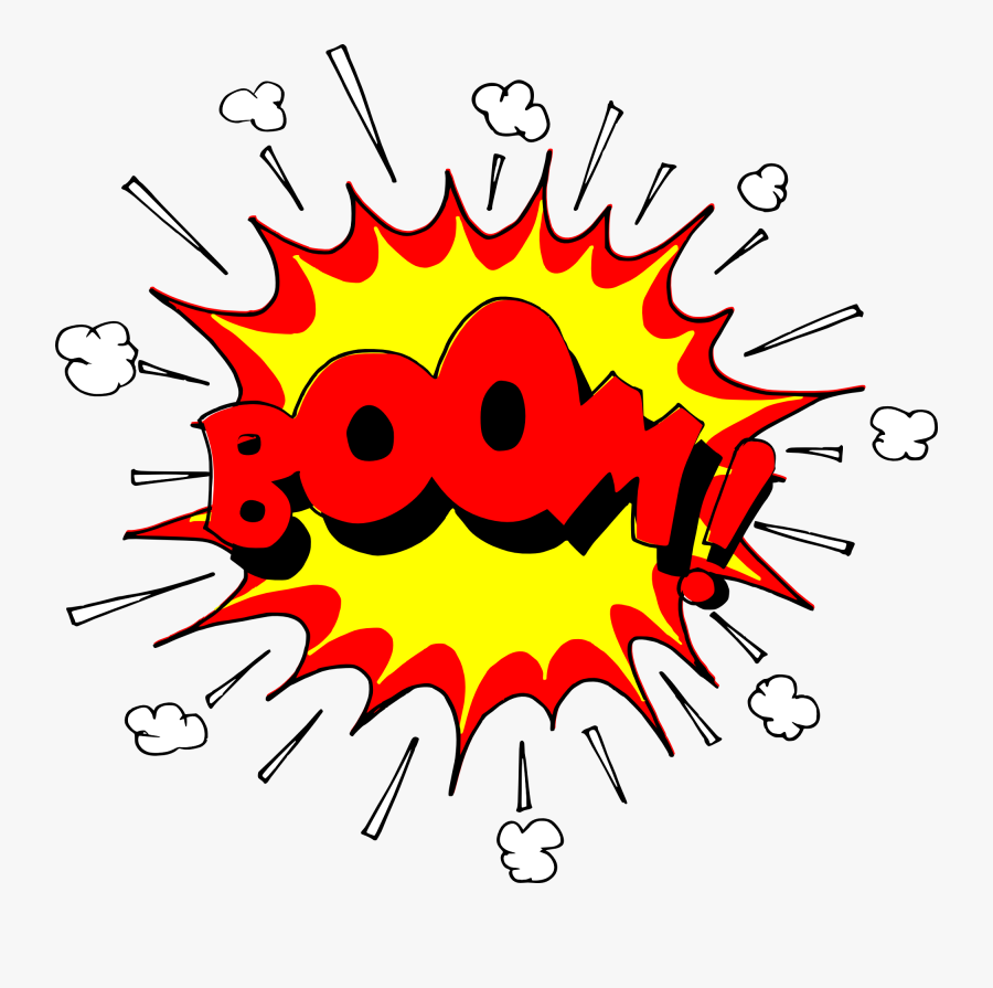Clip Art Comic Vector - Cartoon Transparent Background Explosion , Free ...
