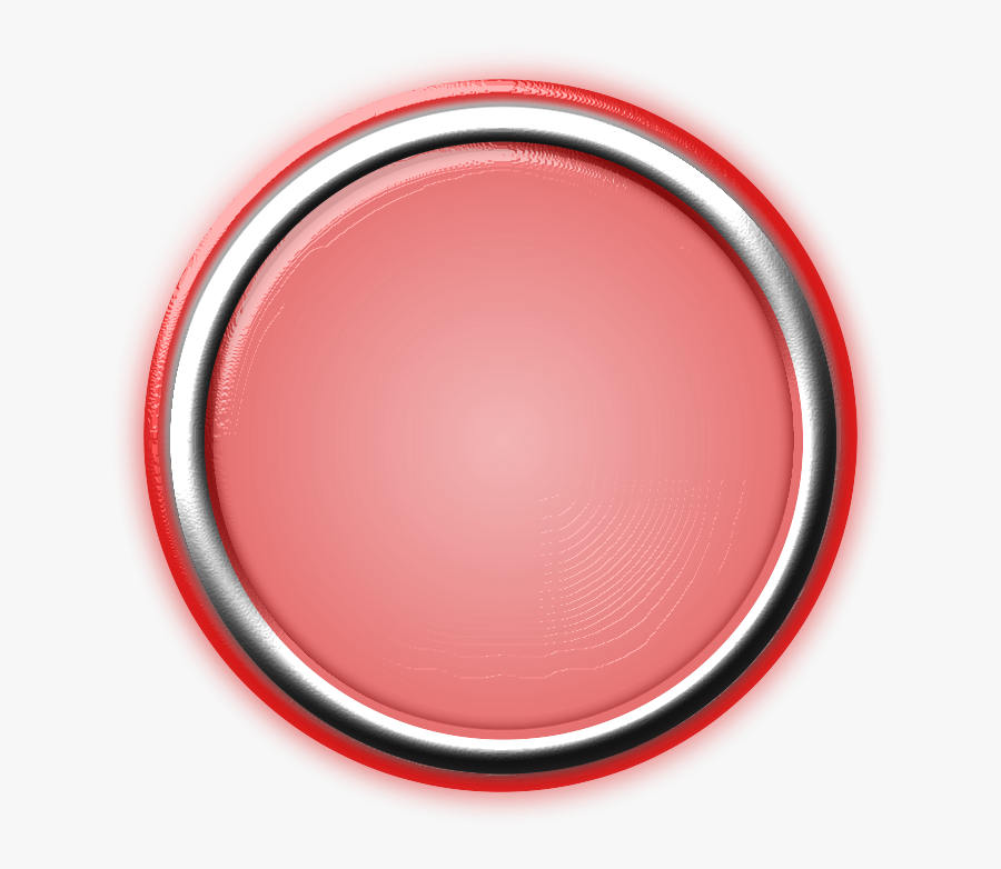 Red Button With Internal Light And Glowing Bezel - Circle Neon Red Png ...