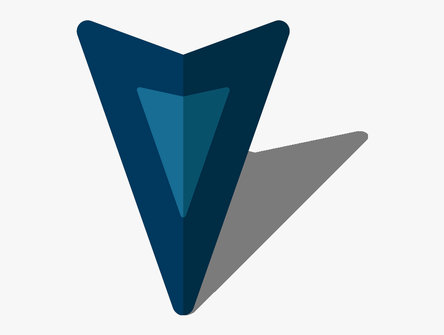 Blue - Location - Icon - Triangle , Free Transparent Clipart - ClipartKey