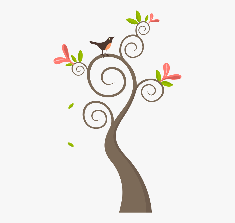 Love Birds In A Tree Clipart - Birds On The Trees Png , Free ...