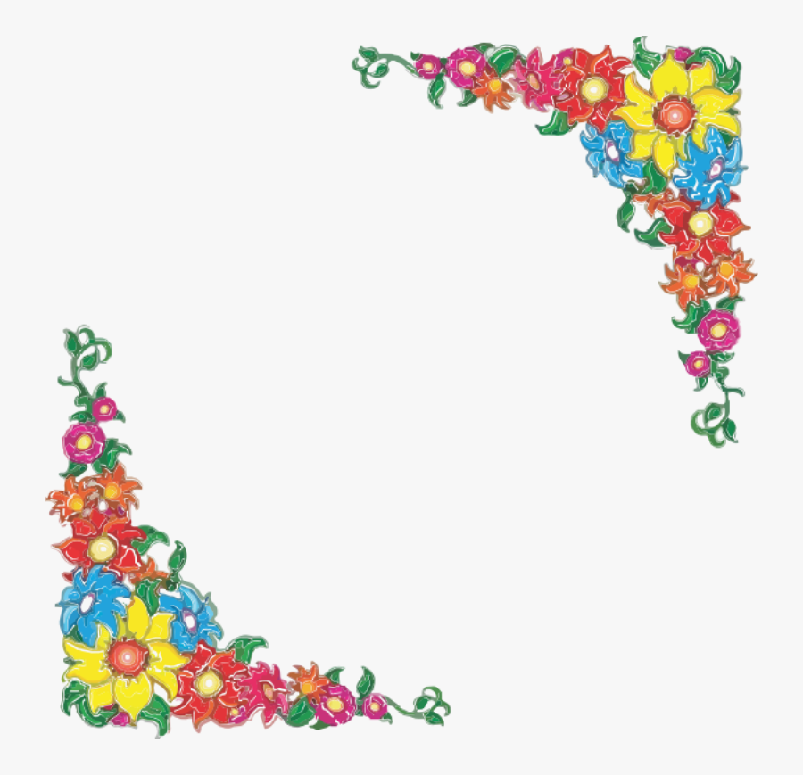 Transparent Floral Borders Png - Poem On Discipline In English , Free ...