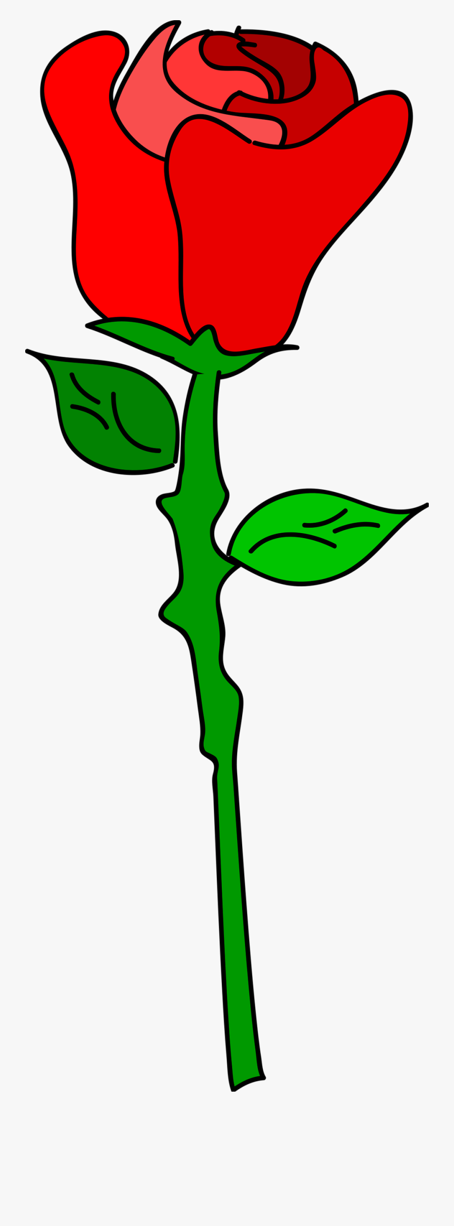 Clipart Graphics Illustrations Free - Transparent Background Red Rose ...