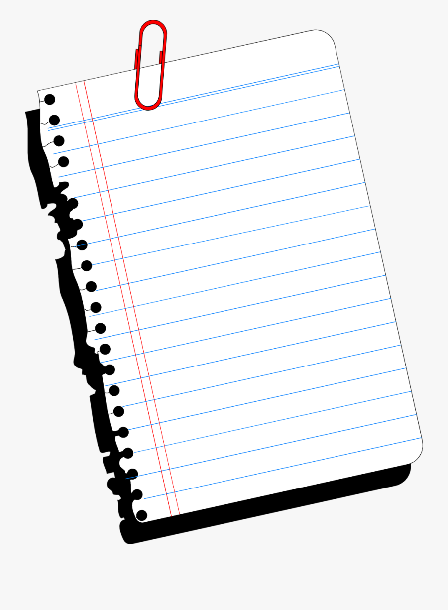 Paper Student Notebook Homework Teacher - Notebook Paper Transparent ...