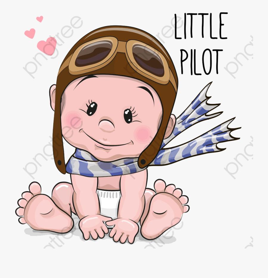 Transparent Cute Boy Clipart - Baby Pilot Cartoon , Free Transparent ...