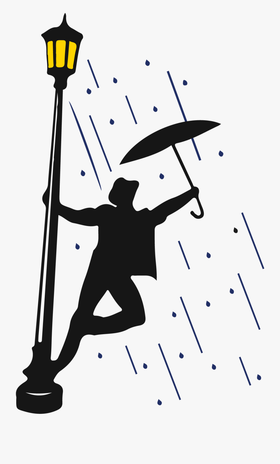 Sticker Singing In The Rain Clipart , Png Download - Singing In The ...
