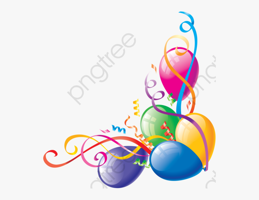 Balloon Borders - Balloon Corner Png , Free Transparent Clipart ...