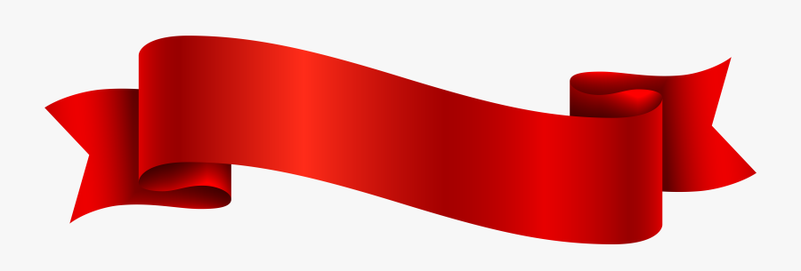 Transparent Png Clip Art - Transparent Background Red Banner , Free ...
