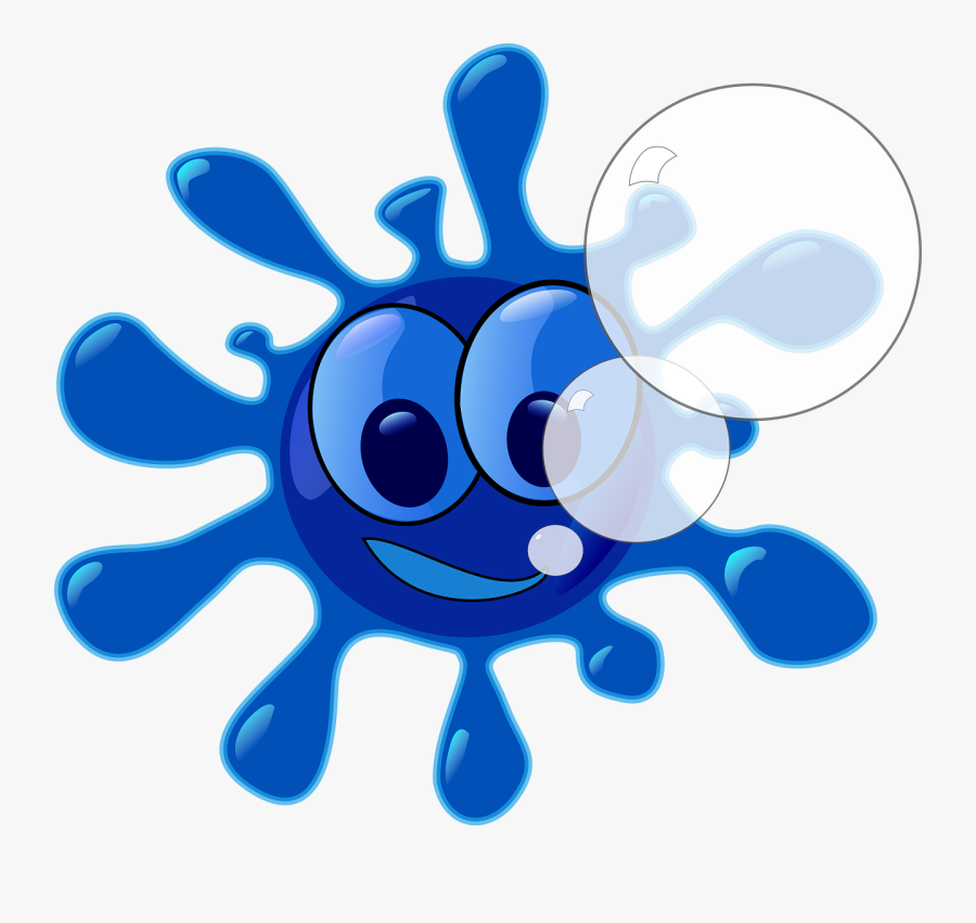 Splash Water Blue Paint People Cartoon Color - Splash Clip Art , Free ...