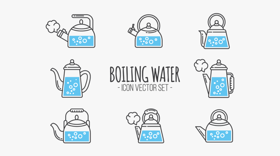 Boiling Water Icons Vector - Icon Boil Water , Free Transparent Clipart ...