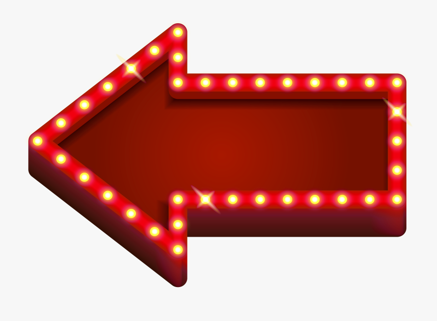 Light Neon Red Arrow Transparent Free Download Png - Transparent Arrow ...