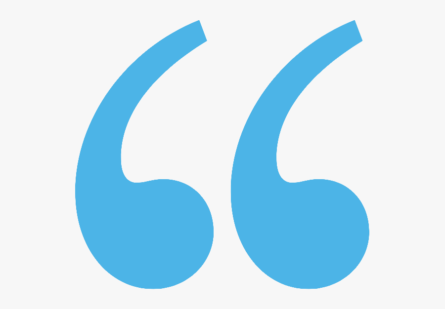 Pic Of Blue Quotation Symbol , Free Transparent Clipart - ClipartKey
