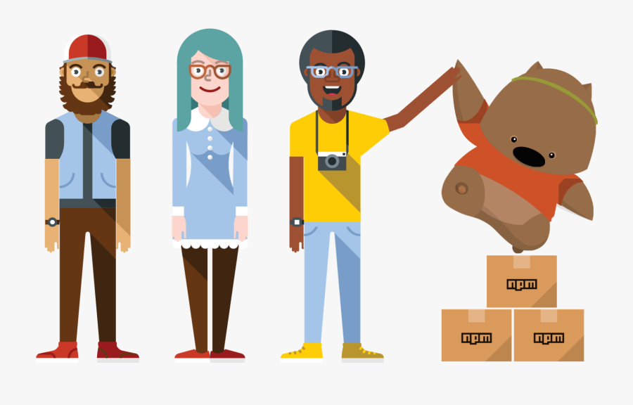 Spfx Npm And Nodejs - Cartoon , Free Transparent Clipart - ClipartKey