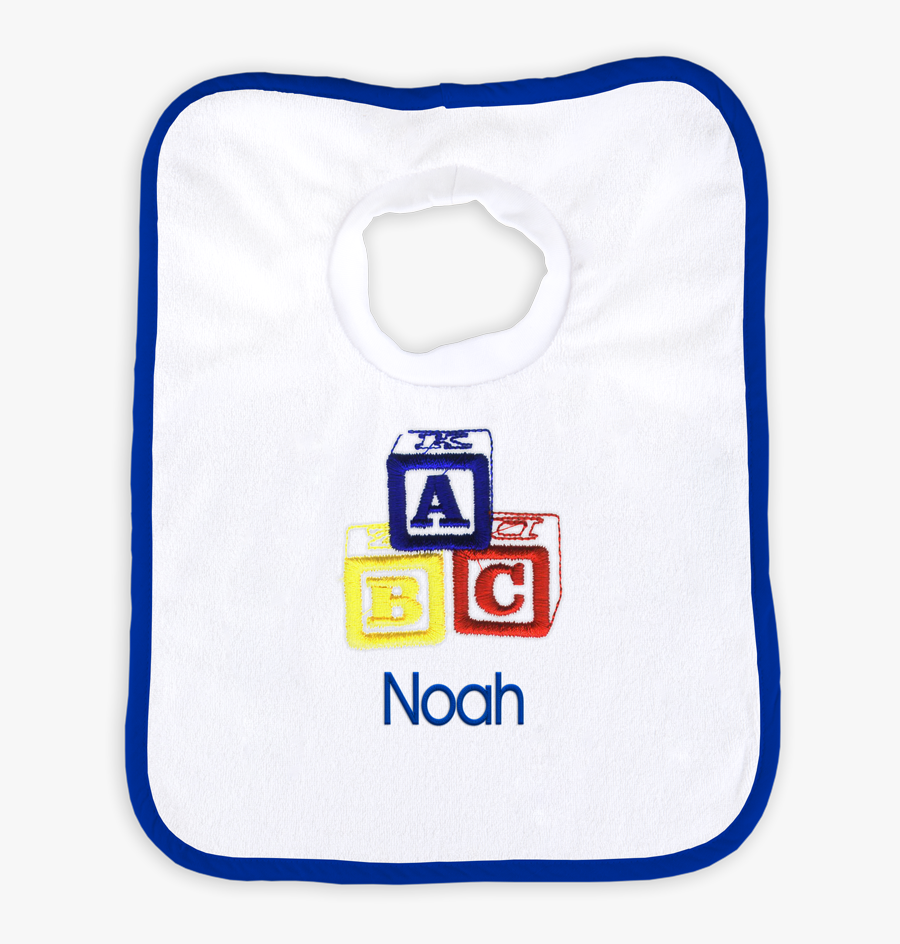 Personalized Bib With Abc Blocks Primary - Label , Free Transparent ...