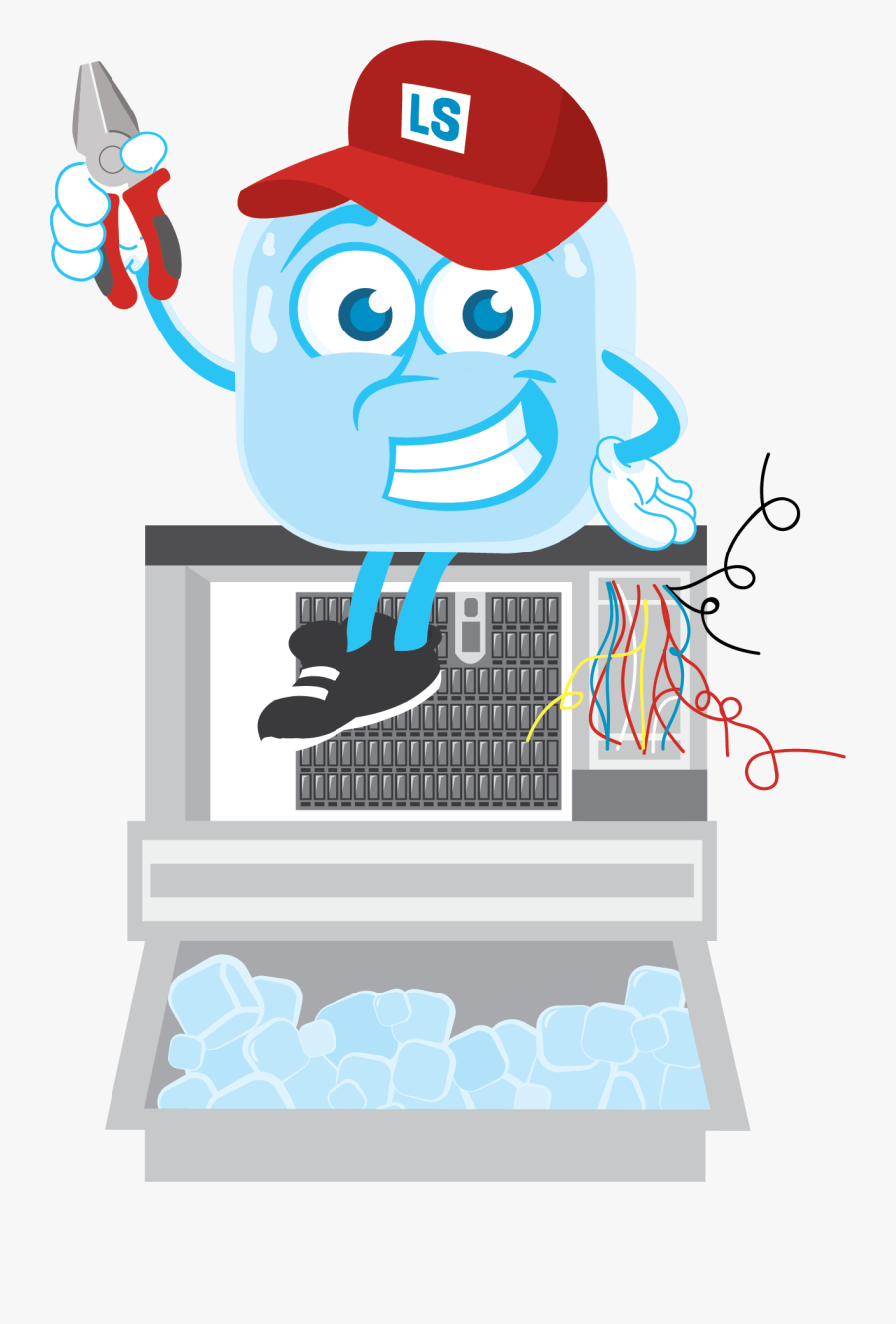 Icecubeman - Ice Machine Clip Art , Free Transparent Clipart - ClipartKey