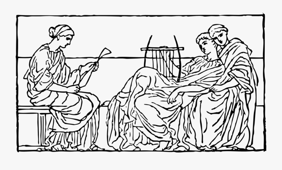 Roman Art Line Drawing , Free Transparent Clipart - ClipartKey