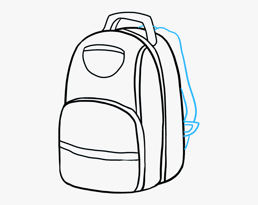Backpack Clipart Easy - Backpack Drawing Easy , Free Transparent ...