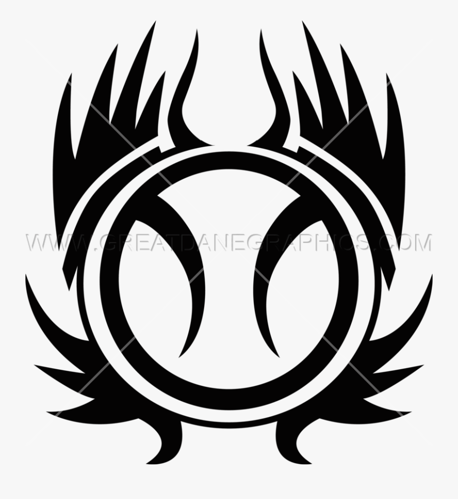 Spiky Tribal Baseball - Tribal Baseball Clipart , Free Transparent ...