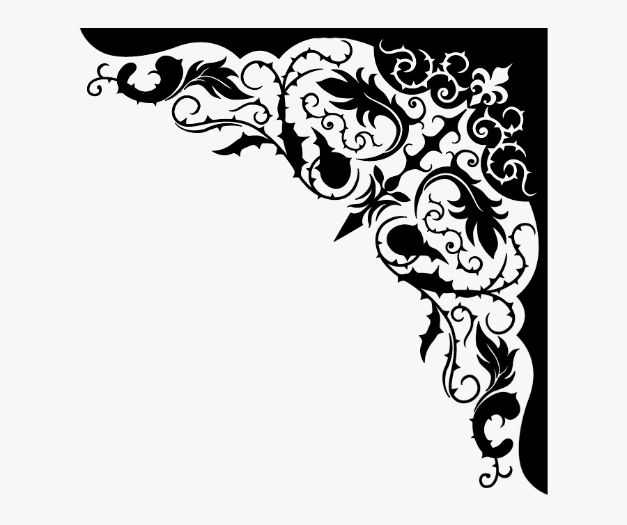 Lace Corner Border Clipart - Sebastián Michaelis , Free Transparent ...