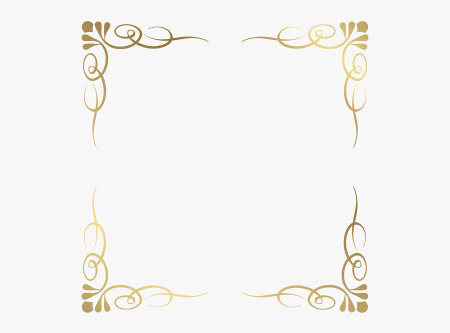 Moana Clipart Corner Border - Gold Border Square Png , Free Transparent ...