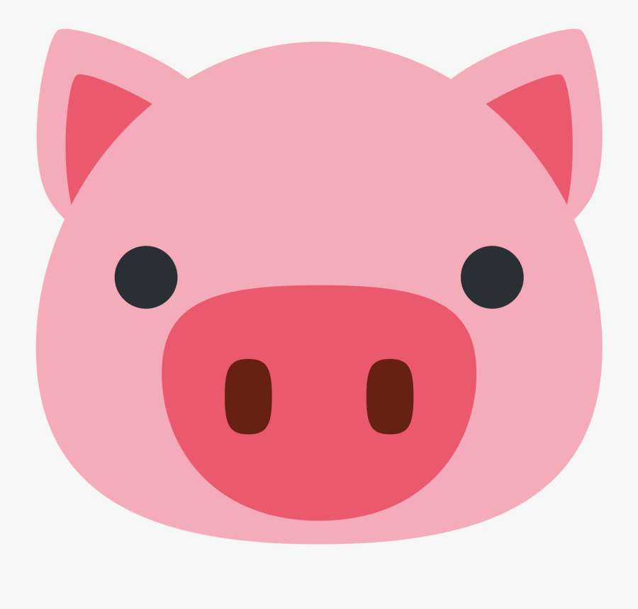 Pig Face Emoji By Winkham Redbubble Clipart Transparent - Cartoon Pig ...